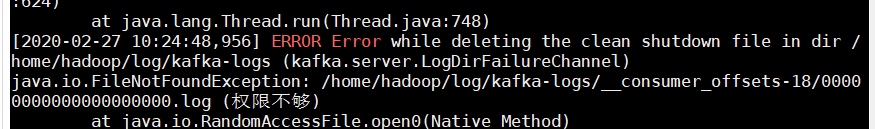Kafka Failed To Start Error Error While Deleting The Clean Shutdown File In Dir Programmer Sought
