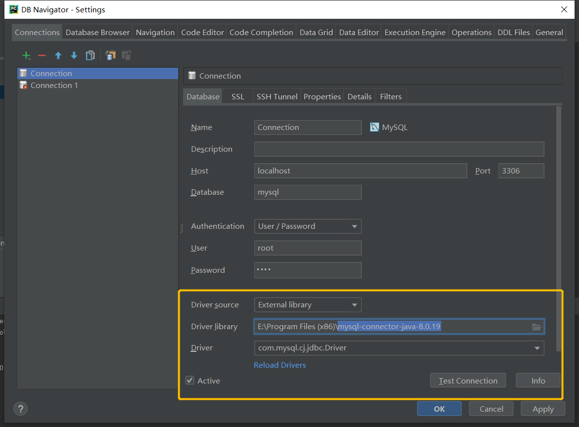 Pycharm使用Database Navigator连接mysql数据库_navigator node database-CSDN博客