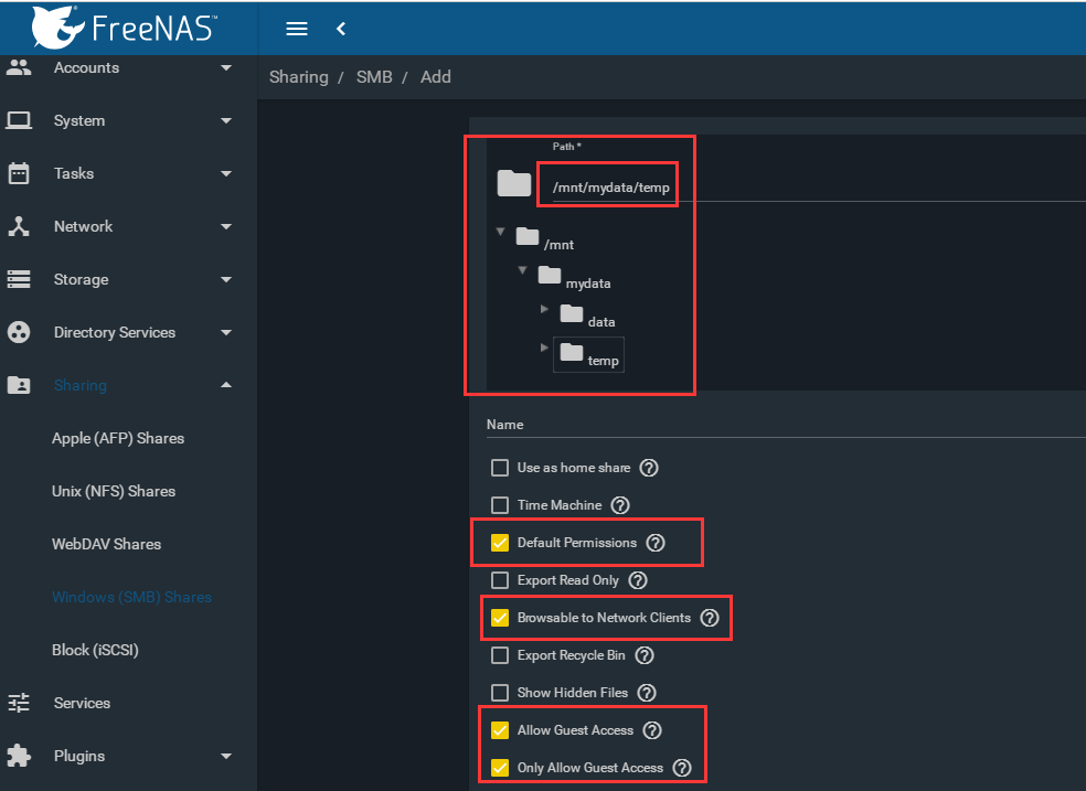 FreeNAS-11.2-U7 smb共享和FTP设置_truenas ftp-CSDN博客
