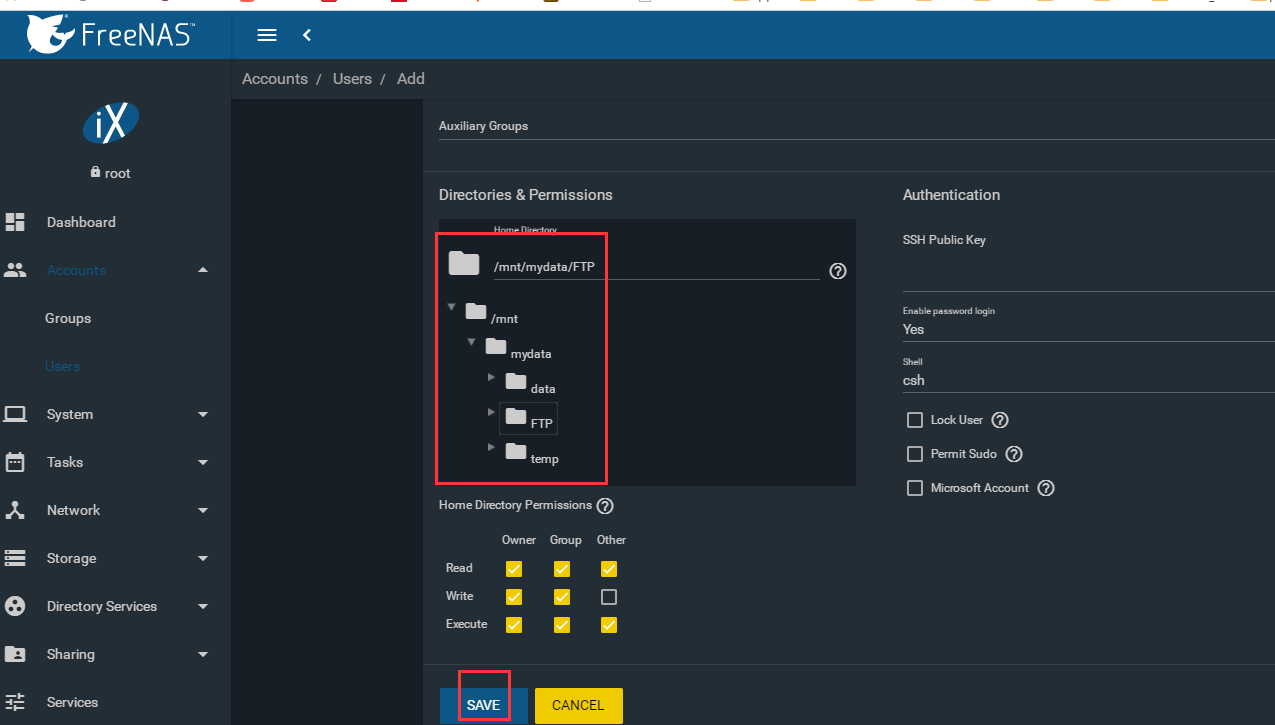 FreeNAS-11.2-U7 smb共享和FTP设置_truenas ftp-CSDN博客