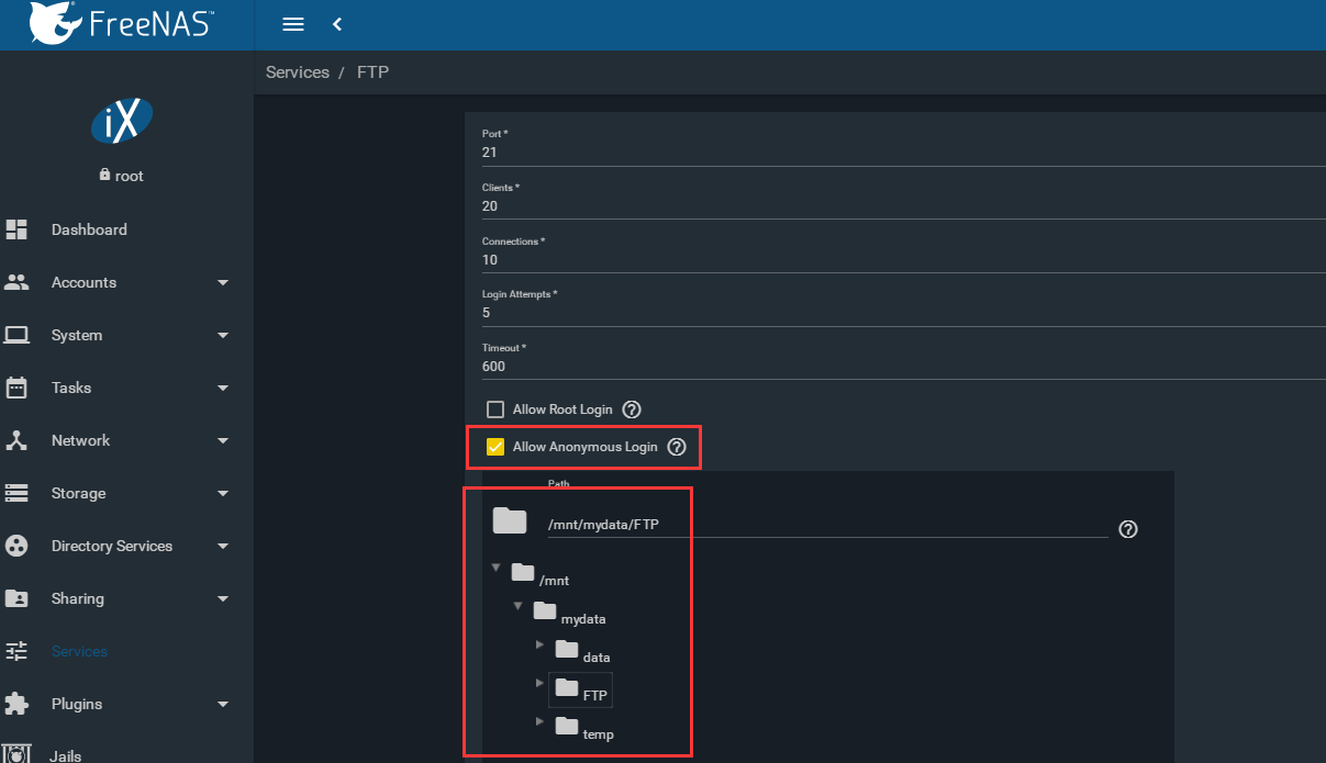 FreeNAS-11.2-U7 smb共享和FTP设置_truenas ftp-CSDN博客