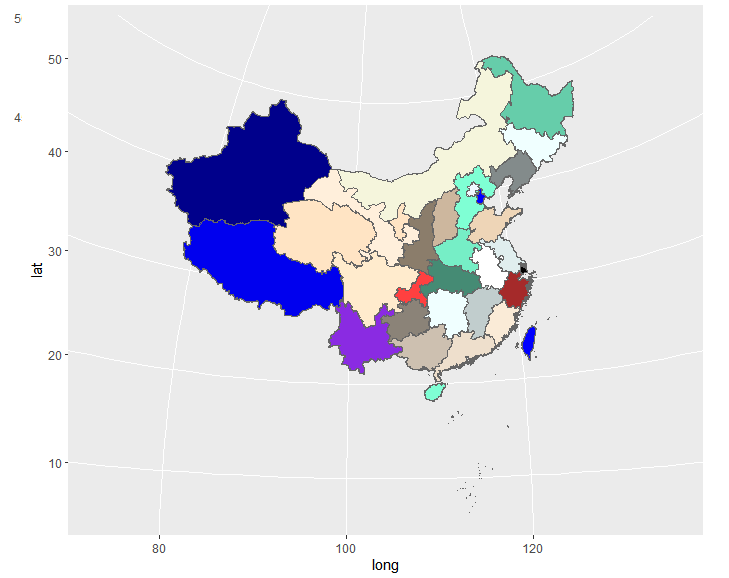 R语言：数据地图_r语言下载世界轮廓图-CSDN博客