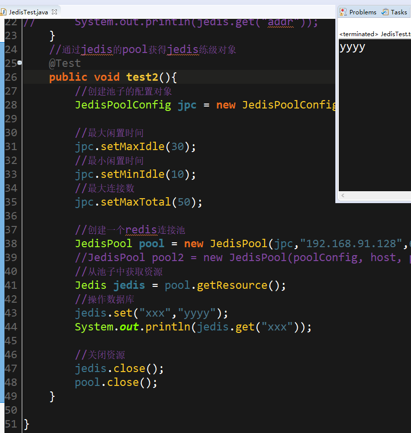 Java code operation Redis - Programmer Sought