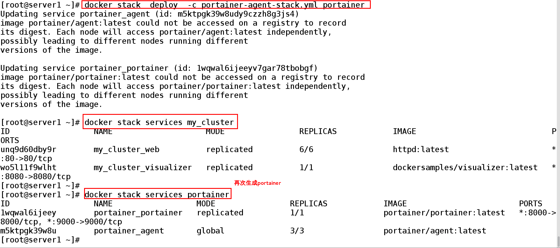 Docker集群管理（docker stsack多服务部署、portanier可视化）_portainer stack-CSDN博客