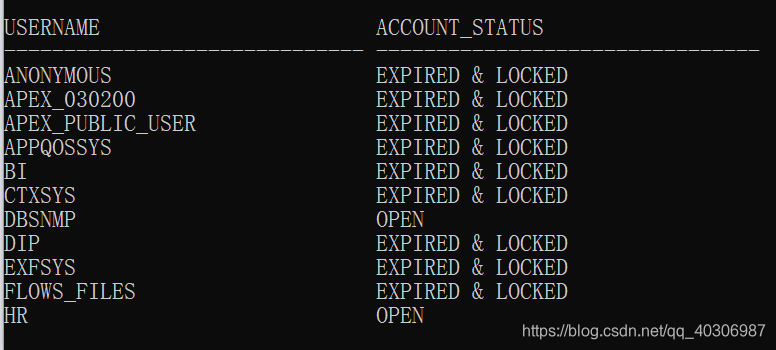 安装oracle11g时忘记设置口令管理oracle11g口令管理忘记设置 Csdn博客 1308