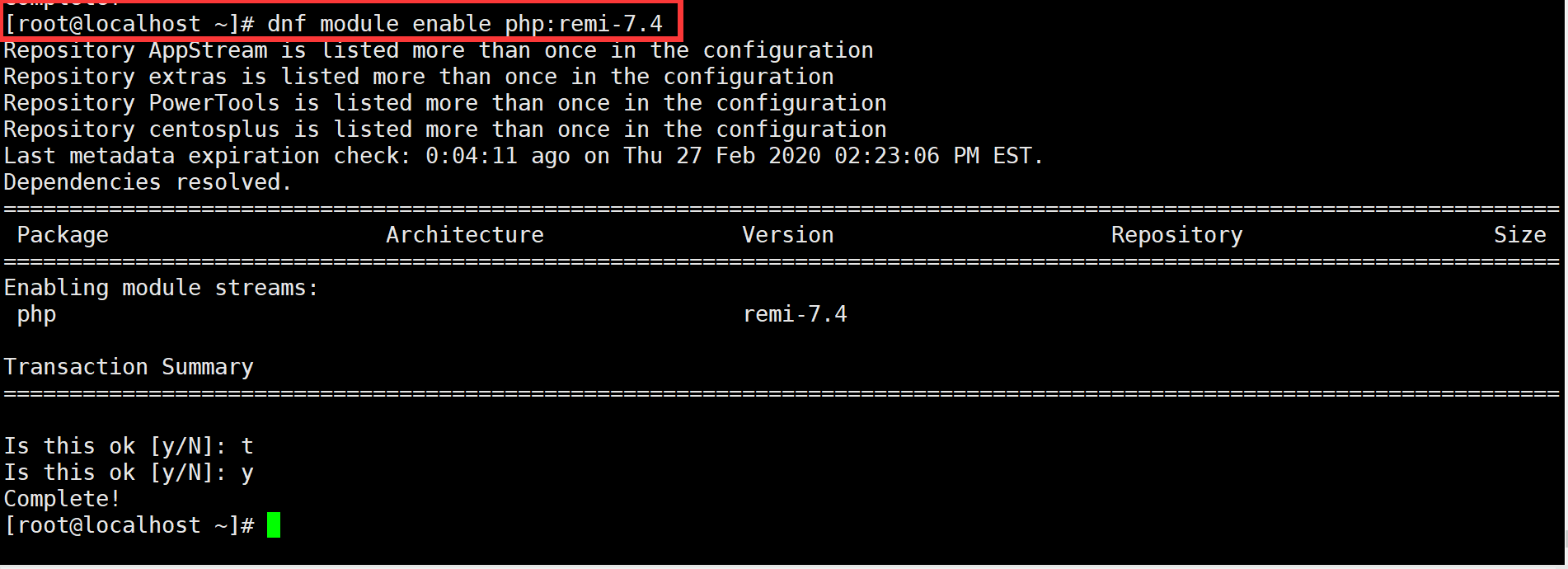 centos8.1下搭建LAMP详细教程_[root@localhost ~]# systemctl start php-fpm.servic-CSDN博客