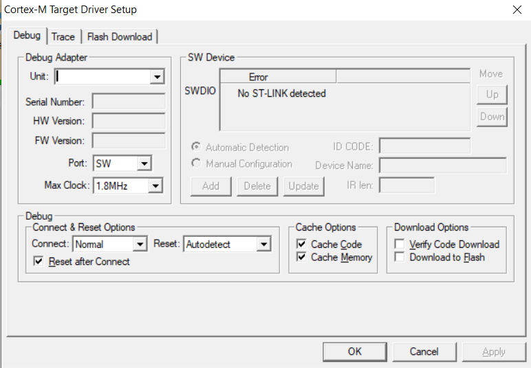 STlink使用四线SWD为STM32下载/调试程序_stlink v2 4pin 接口-CSDN博客