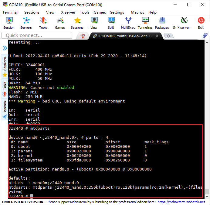 uboot研读笔记 | 08 - 移植uboot 2012.04到JZ2440（设置mtd分区表）_uboot 怎么设置分区表-CSDN博客