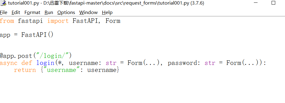 FastAPI学习（三）——Form表单登录页面（username和password字段和普通字段）_fastapi form-CSDN博客