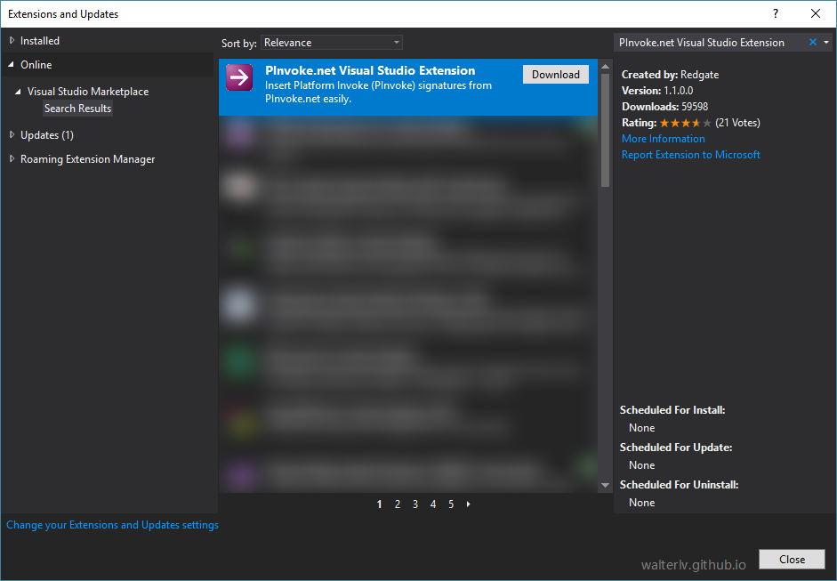 使用 PInvoke.net Visual Studio Extension 辅助编写 Win32 函数签名_pinvoke在线-CSDN博客