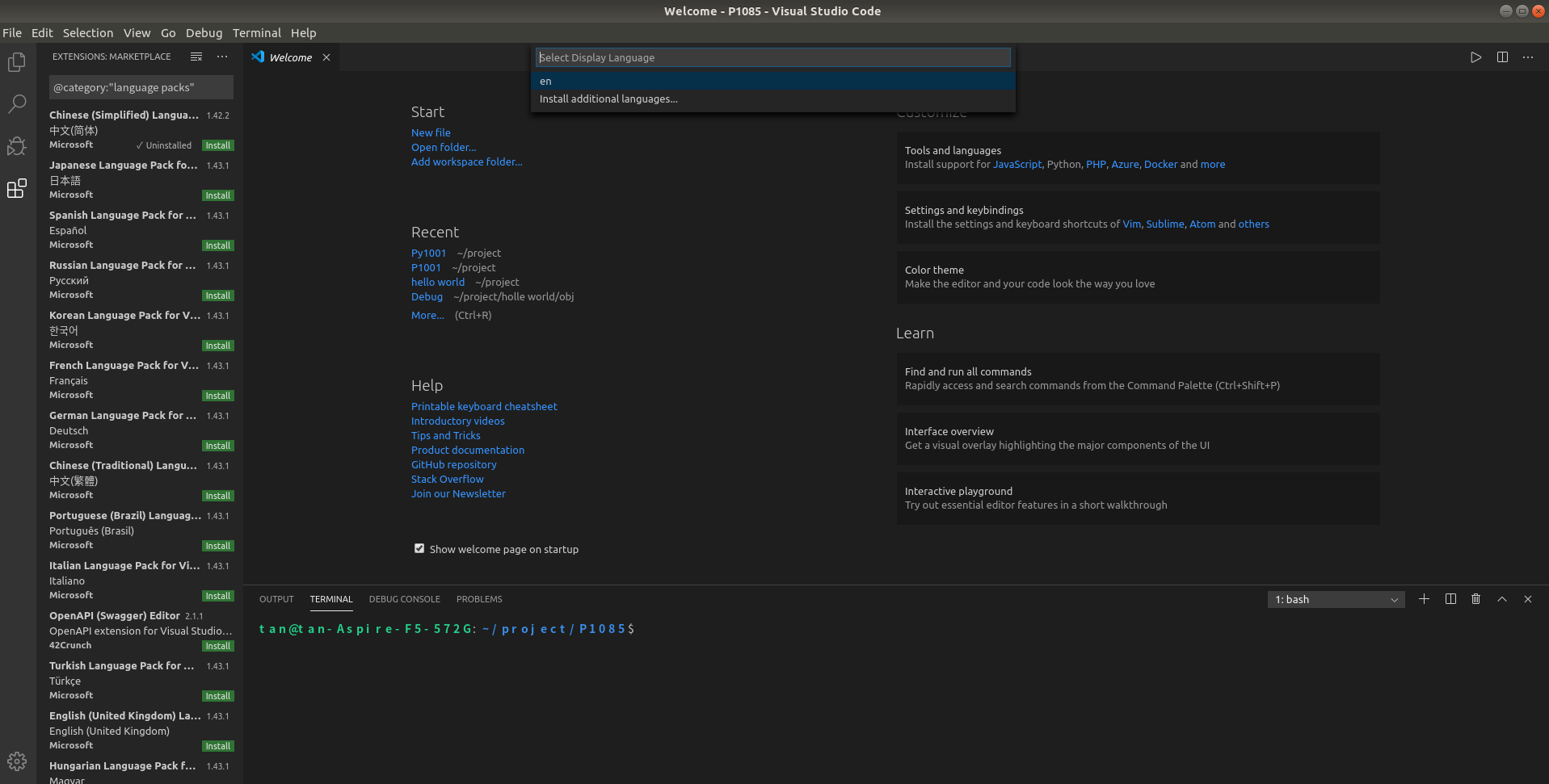 菜鸟入门之一：在Ubuntu18.04下利用VS code编写C语言的配置_ubuntu 18.04 vs code 配置c语言-CSDN博客