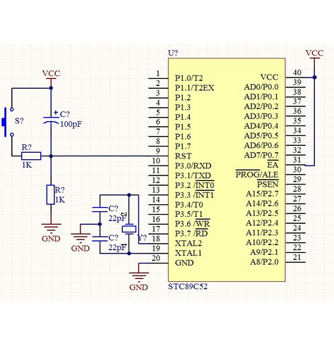 单片机开发板引脚图_stc89c51芯片引脚图-CSDN博客
