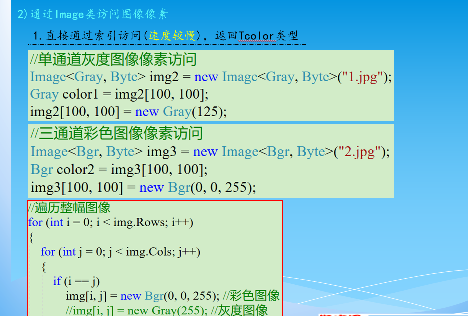 EmguCV-第08讲-访问图像像素_emgu mat 元素访问-CSDN博客
