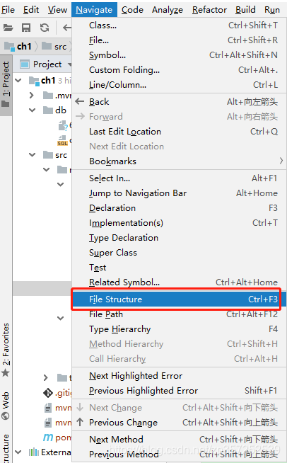 Intellij Idea 查看java类结构关系图以及java类方法或属性的方法——基于springboot【常用的java三种视图
