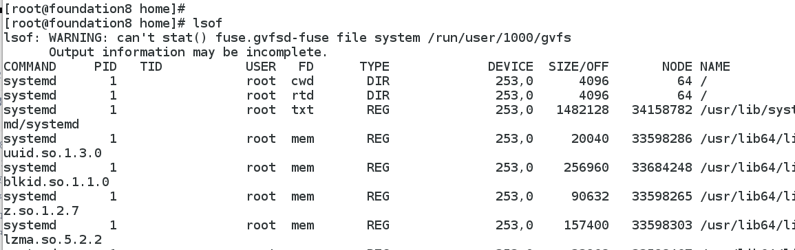 查看进程使用的文件（命令：fuser、lsof、pidof）_fuser命令详解-CSDN博客