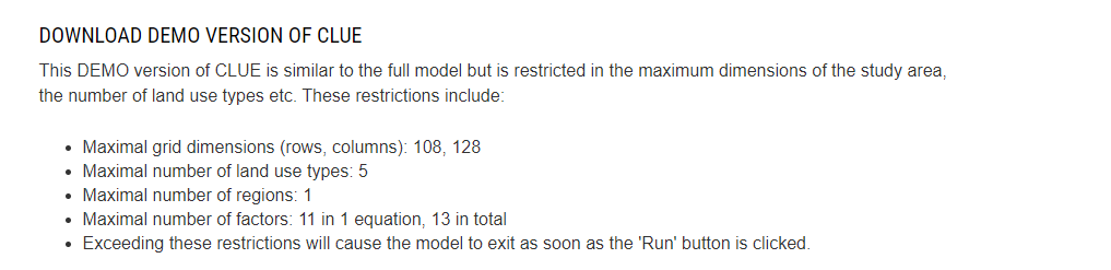 CLUE-S模型属性超出范围MAXIMUM DIMENSIONS of attribute file EXCEEDED_maximum dimensions of attribute file ...