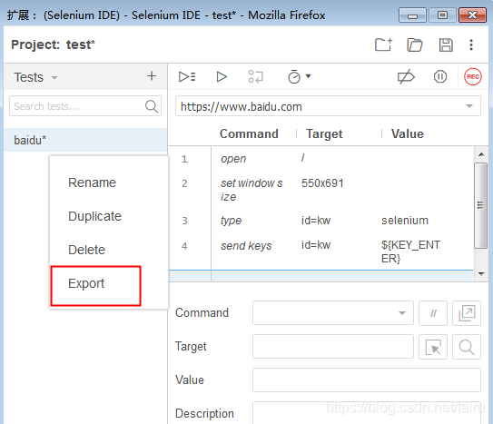 小白教程系列——使用selenium Ide录制脚本selenium Ide录制java脚本并在idea执行 Csdn博客 3694