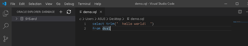 Vs Code连接到oracle数据库 Vscode连接oracle Csdn博客