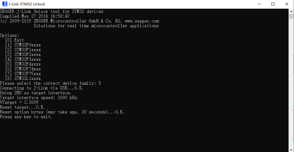 如何用J-link对stm32进行软件解锁_j-link stm32 unlock v6.4-CSDN博客