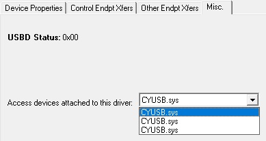 USB通讯入门（二）CyUSB.inf文件修改后，设备管理器可以识别出USB设备，但Cypress USB Console没有任何显示-CSDN博客