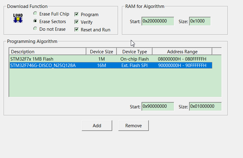 Stm32f746nghx Discovery开发板qspi Demo程序下载出现cannot Load Flash Programming Algorithm ！的两种解决办法 Csdn博客