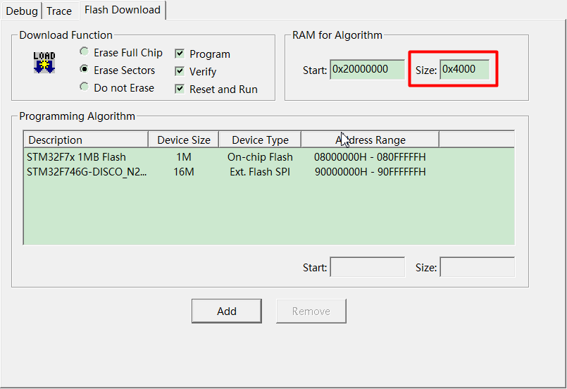 Stm32f746nghx Discovery开发板qspi Demo程序下载出现cannot Load Flash Programming Algorithm ！的两种解决办法 Csdn博客