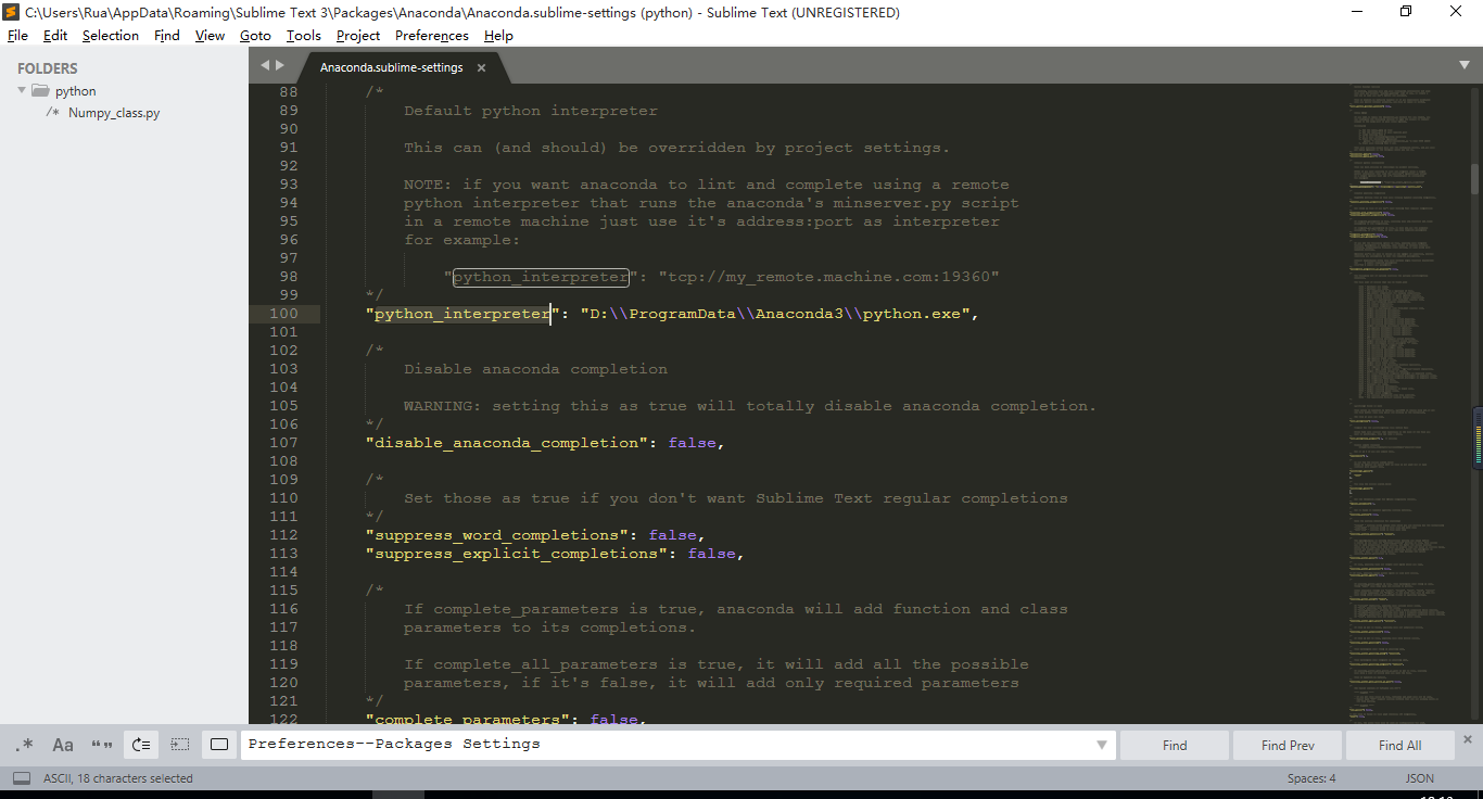 sublime text3 配置anaconda python环境_sublime anaconda-CSDN博客