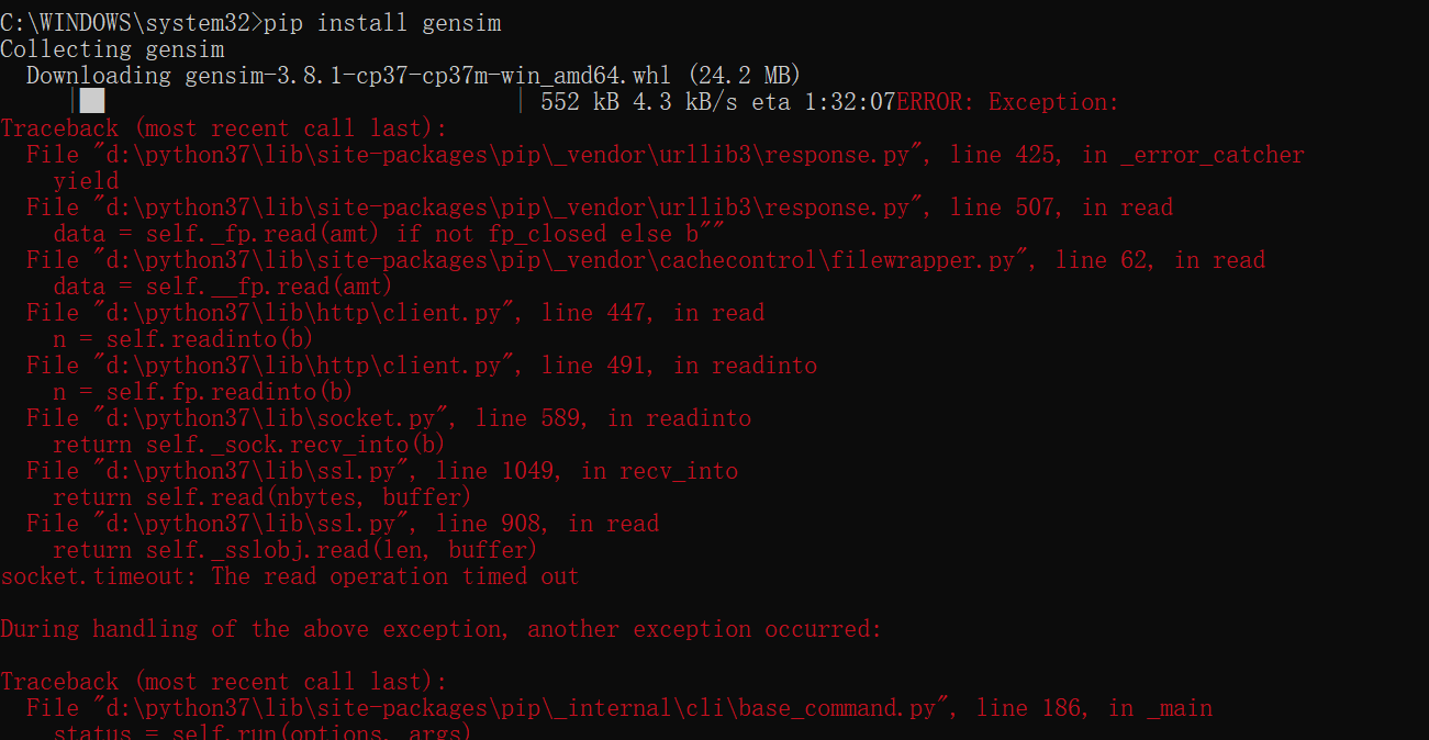 Python安装gensim包遇到的问题_gensim-4.2.0.whl-CSDN博客
