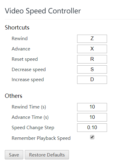 Chrome：Video Speed Controller插件安装与使用-CSDN博客