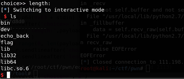 攻防世界-PWN进阶区-echo_back(CISCN-2018-Quals)_pwn-echo_L.o.W的博客-CSDN博客