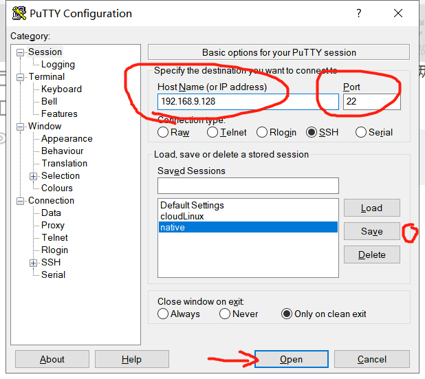 用putty连接linux（本地或云端）_putty ping命令-CSDN博客