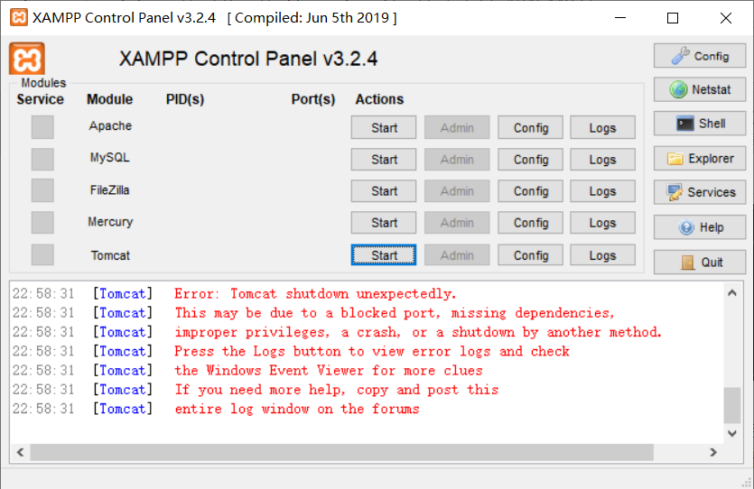 tomcat开启服务cmd窗口是乱码_xampp中tomcat乱码-CSDN博客