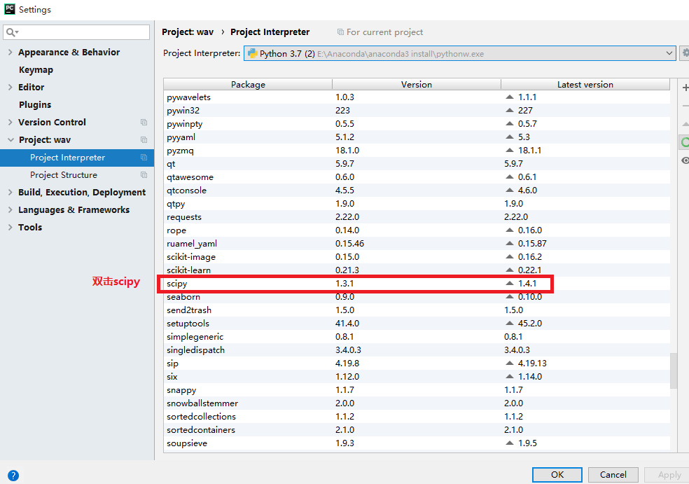 Pycharm导入scipy包_pycharm怎么插入scipy库-CSDN博客