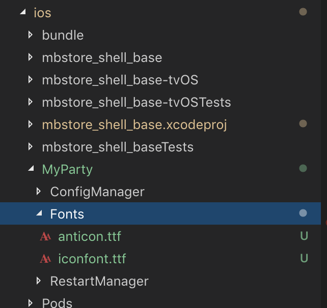 React-native 实现iconfont.ttf字体图标使用 以及XCode的相关配置_react icon.ttf文件怎么更新的icon-CSDN博客