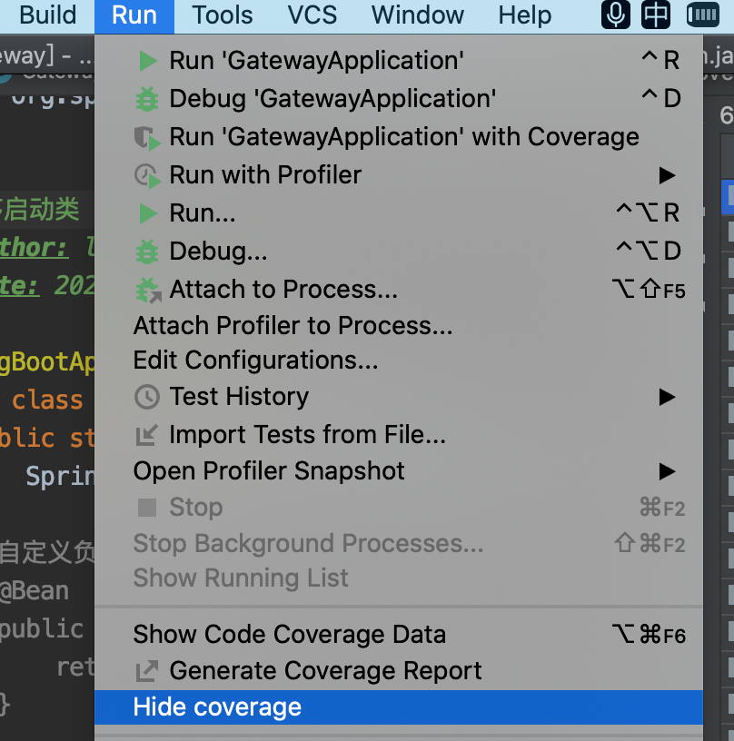 idea工具：idea中取消关闭coverage_hide coverage-CSDN博客