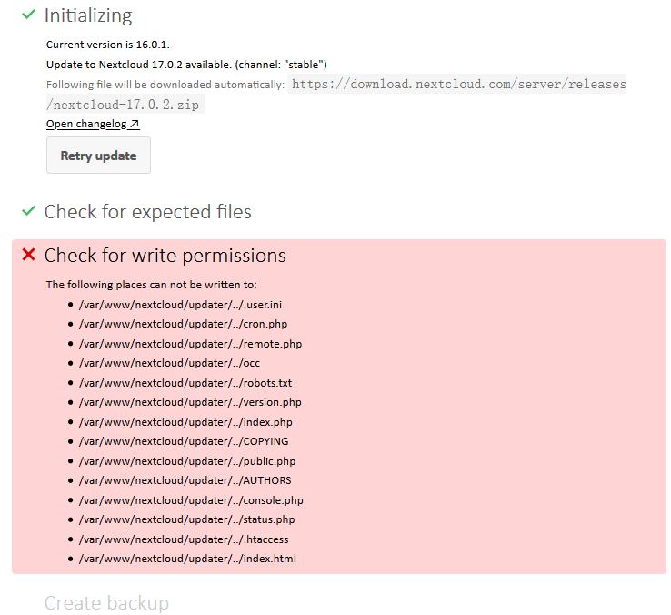 NextCloud安装使用心得记录_nextcloud 升级 check for write permissions-CSDN博客