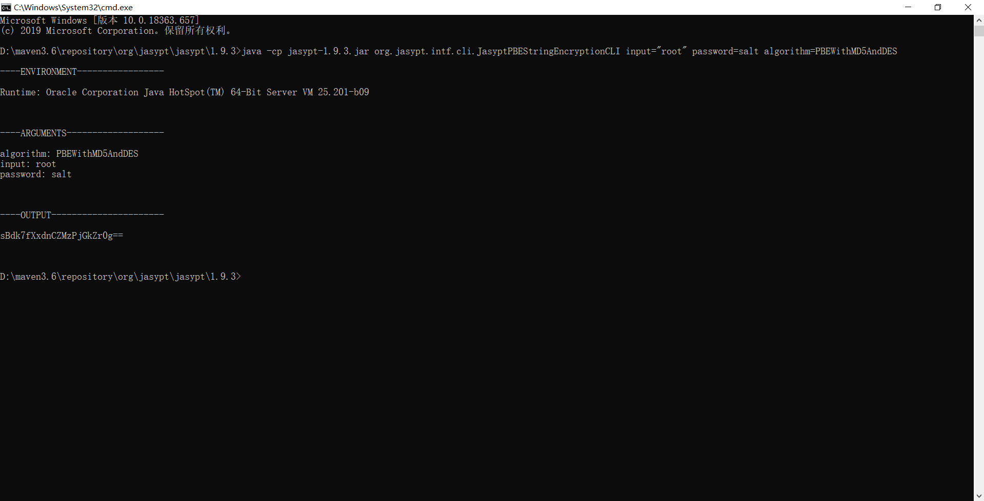 Springboot配置数据库密码加密jasypt 193jar Java Cmd命令 Csdn博客 