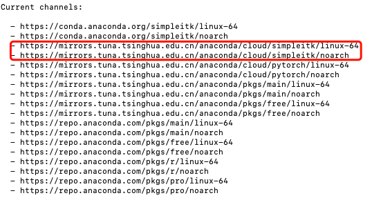 anaconda使用清华镜像下载SimpleITK_simpleitk 下载-CSDN博客