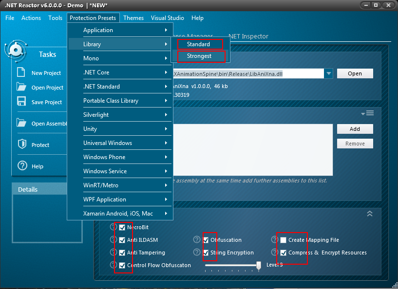使用.Net Reactor v6.0.0.0进行Net项目混淆加壳_netreactor6使用教程-CSDN博客