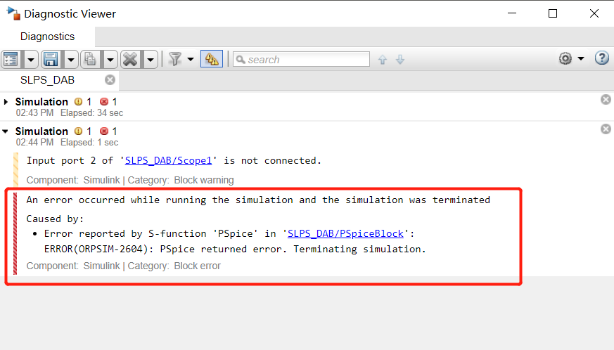 ERROR（ORPSIM-2604）：PSpice returned error.解决方法_error(orpsim-2604): pspice returned error. termina ...