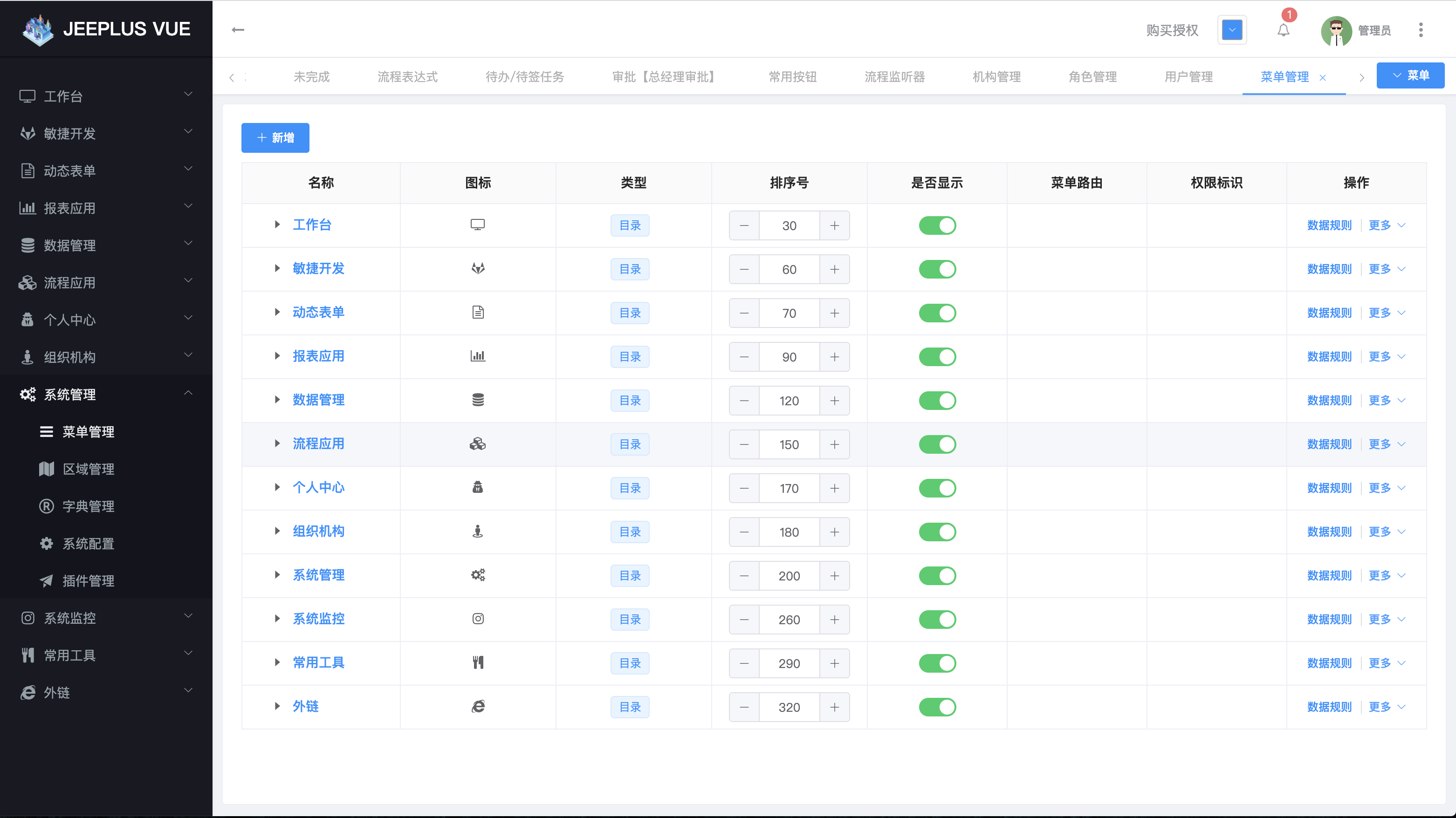 基于springboot+element ui+vue的java快速开发平台，集成html5工作流设计器，flowable， element ui 表单设计器_qq_26074455的博客 ...