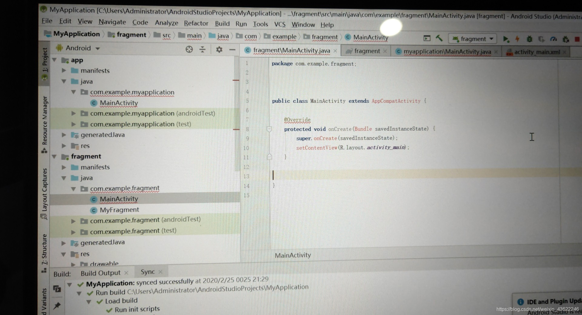Android中mainactivityjava文件爆红怎么办?mainactivity红 Csdn博客