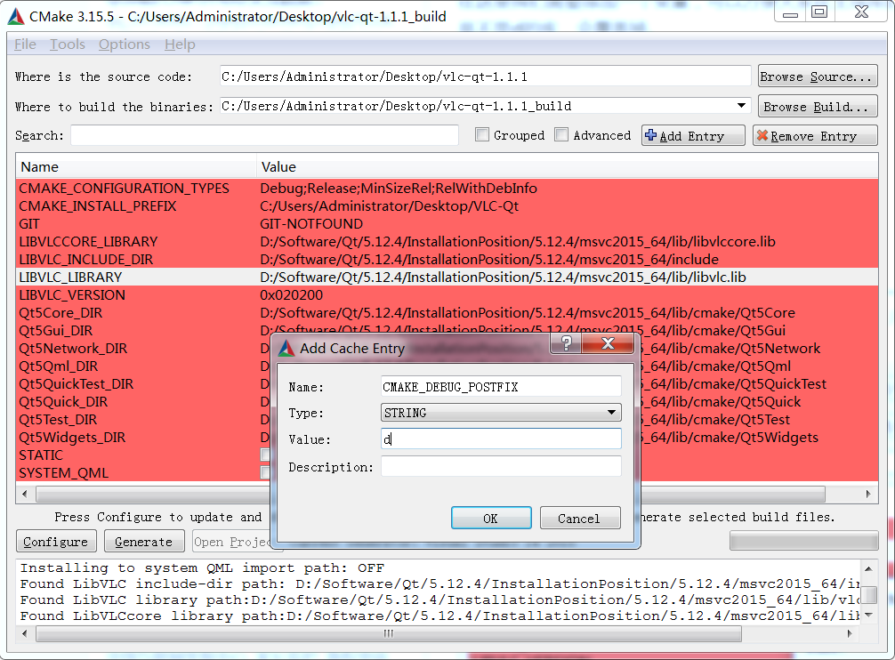 vlc-qt —— Windows下编译(最新)_vlc windows编译-CSDN博客