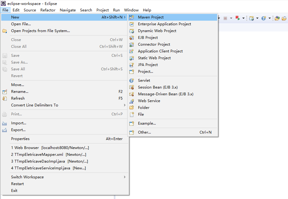 解决eclipse在创建Maven Project时提示Invalid project description的问题_eclipse invalid project description ...