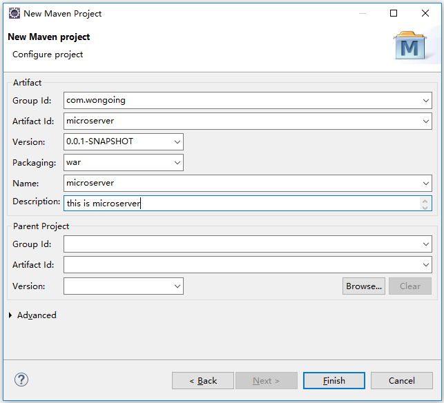 Tips to resolve eclipse Invalid project description of the problem when you create a Maven ...