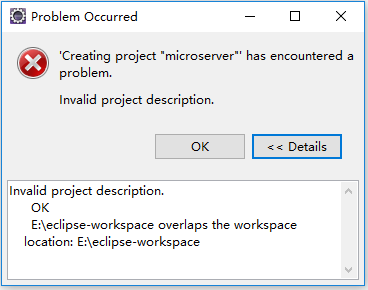 解决eclipse在创建Maven Project时提示Invalid project description的问题_eclipse invalid project description ...