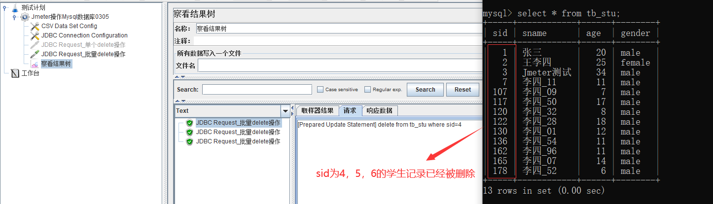 Jmeter学习笔记十三：Jmeter完成数据库的delete、update、select操作_jmeter jdbc update-CSDN博客