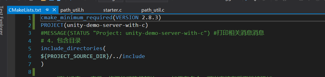 CMake Parse error. Expected a command name, got unquoted argument with text " "._cmake error at ...
