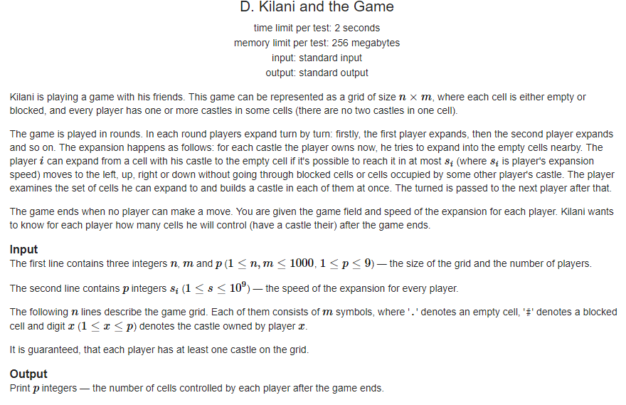 CodeForces Round # 416 (DIV. 2) D. Vladik and favorite Game [ + BFS] - Programmer Sought