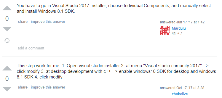 问题1：VS2017：找不到 Windows SDK 版本10.0.17134.0_vs2017找不到windows sdk版本10-CSDN博客